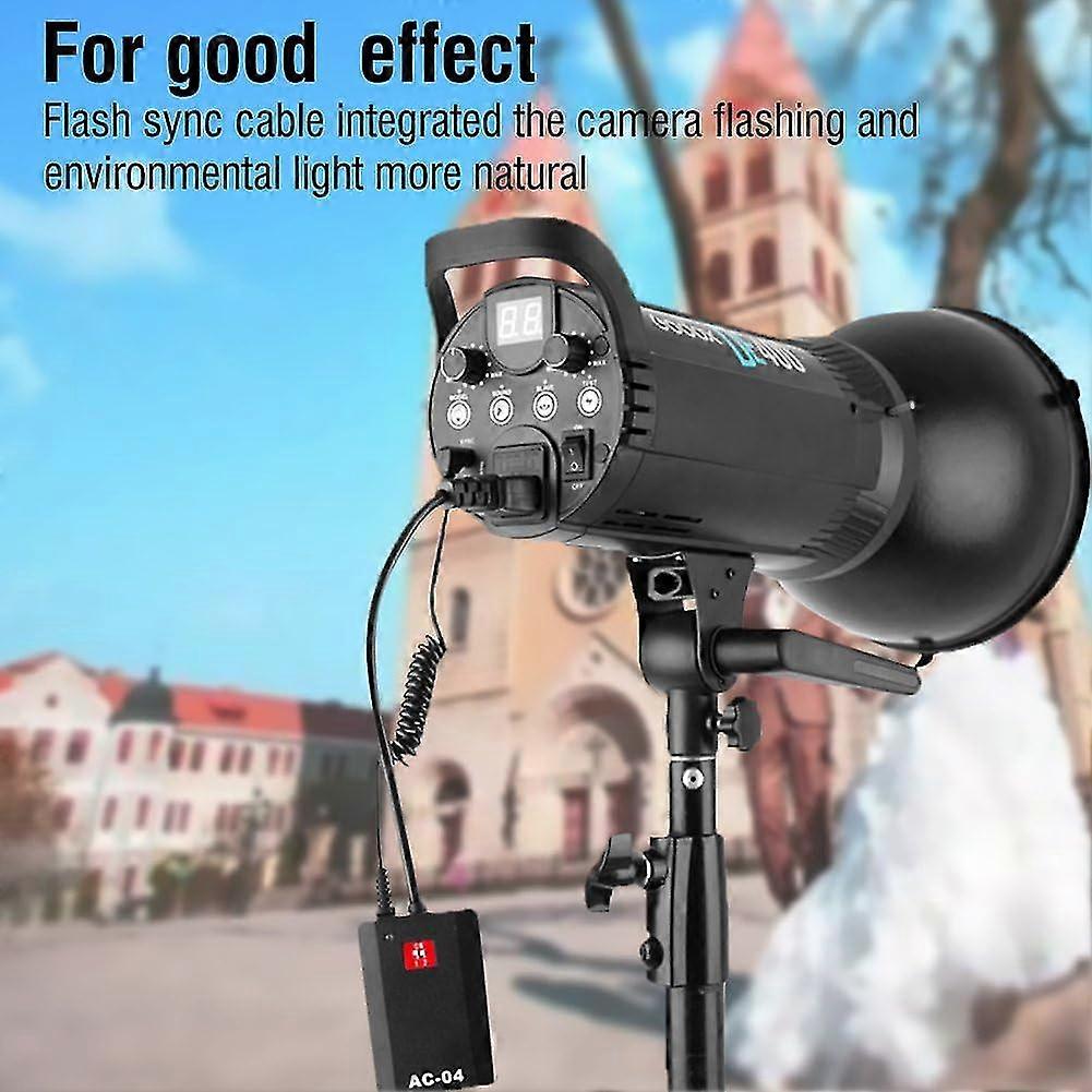 2.5mm To Male Flash Pc Sync Cable Cord With Screw Lock 100cm Extended ...