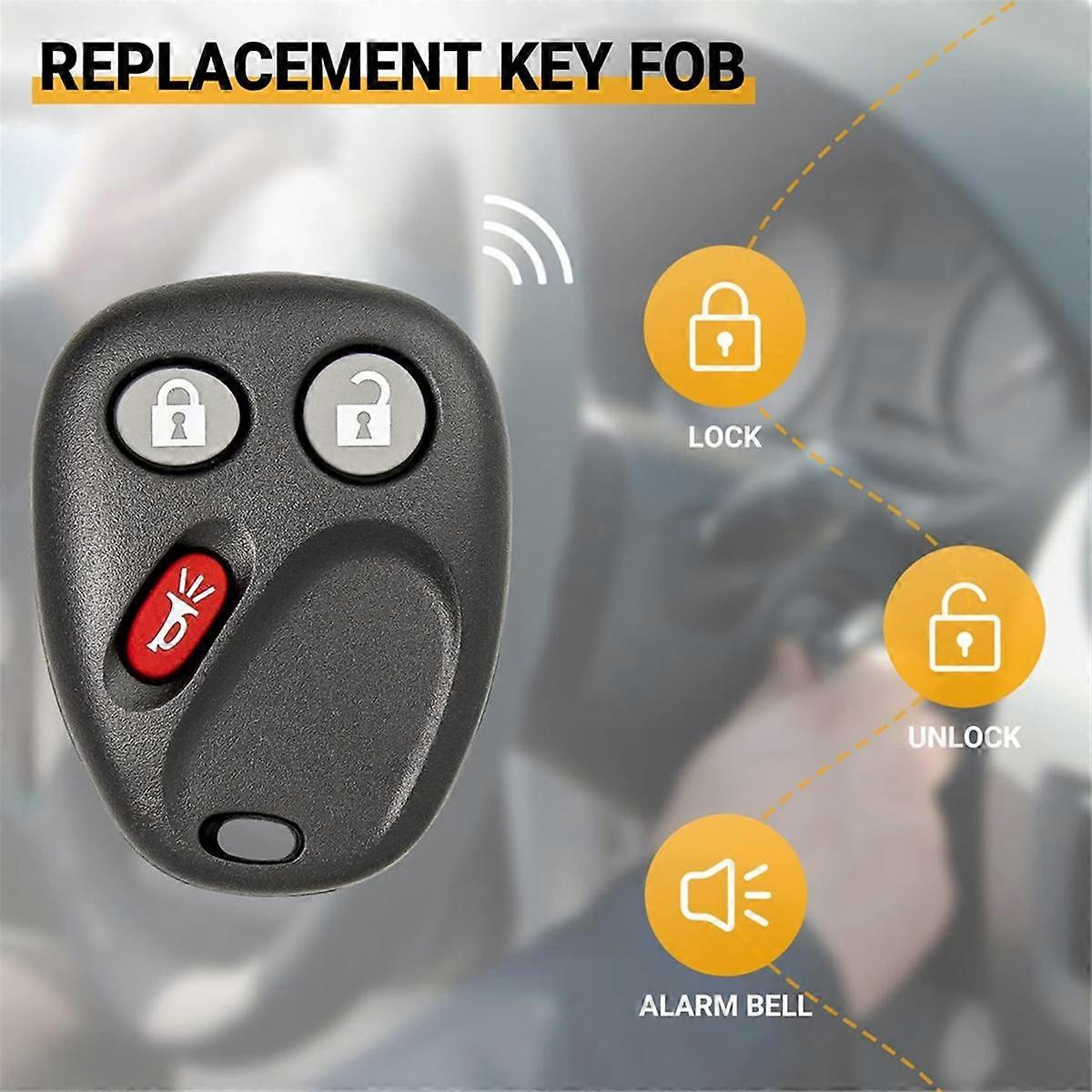 Keyless Entry Car Key Fob LHJ011 for Chevy Silverado Tahoe Suburban GMC ...