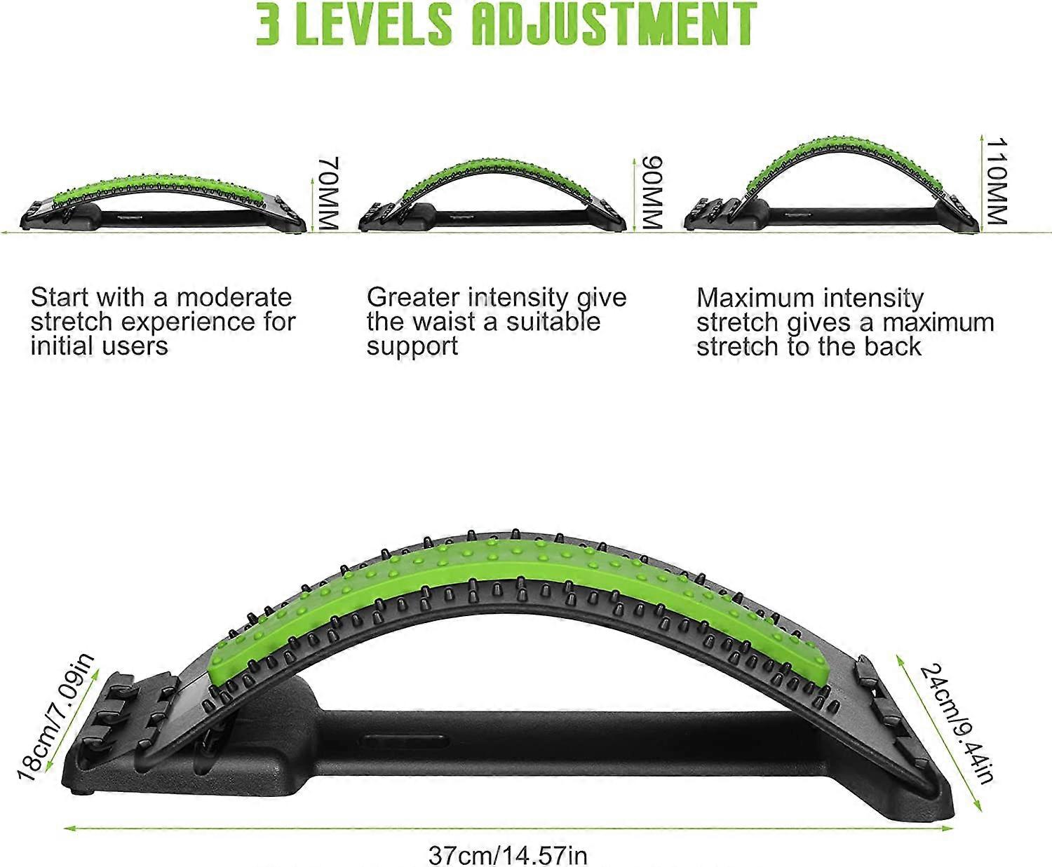 Back Massager Stretcher, Relieves Lower and Upper Back Pain Back ...