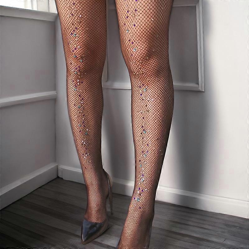 Sparkle Tights Luxury Rhinestone Fishnet Stockings Glitter Party ...