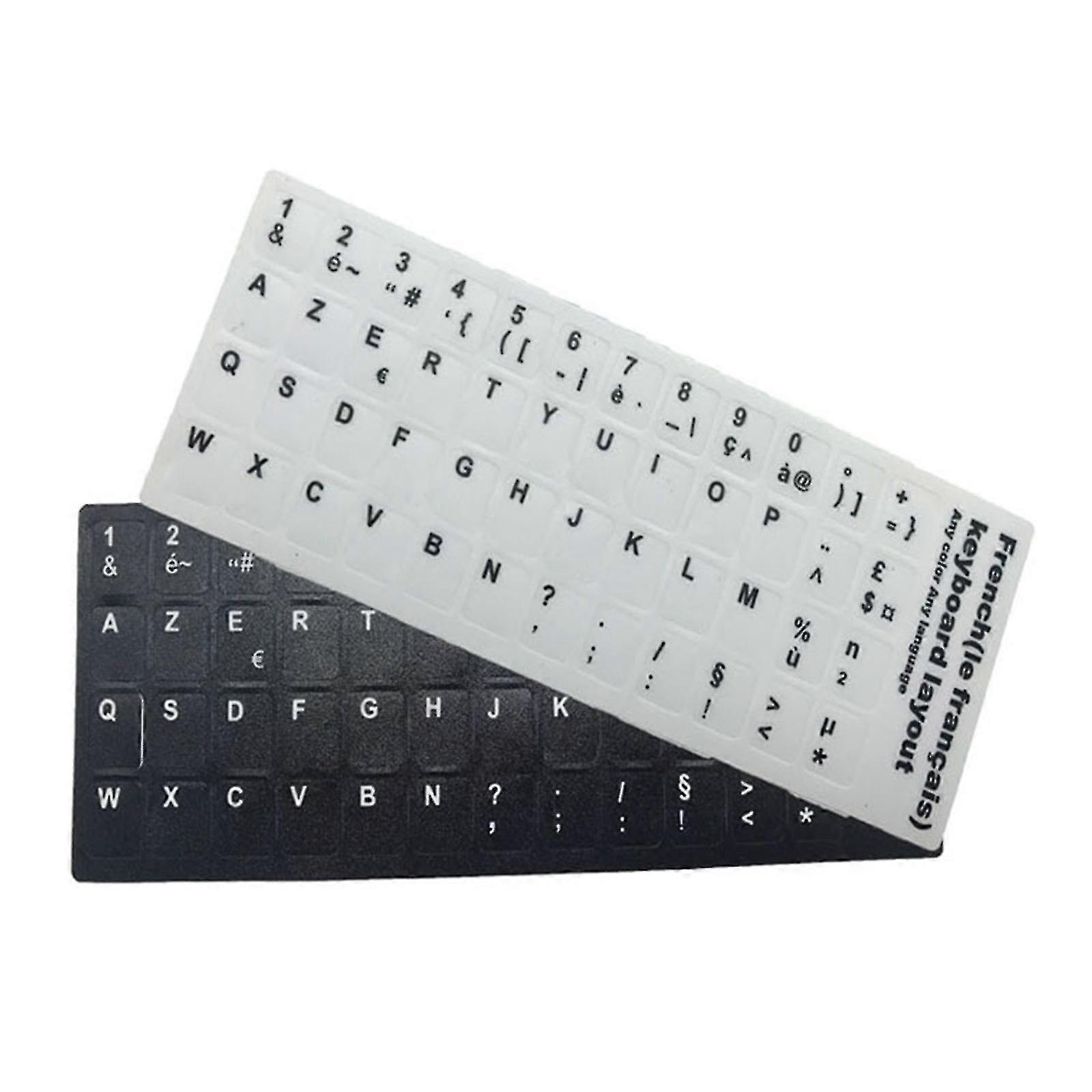 Keyboard Alphabet Sticker Film for Laptop PC Computer Keyboards White ...