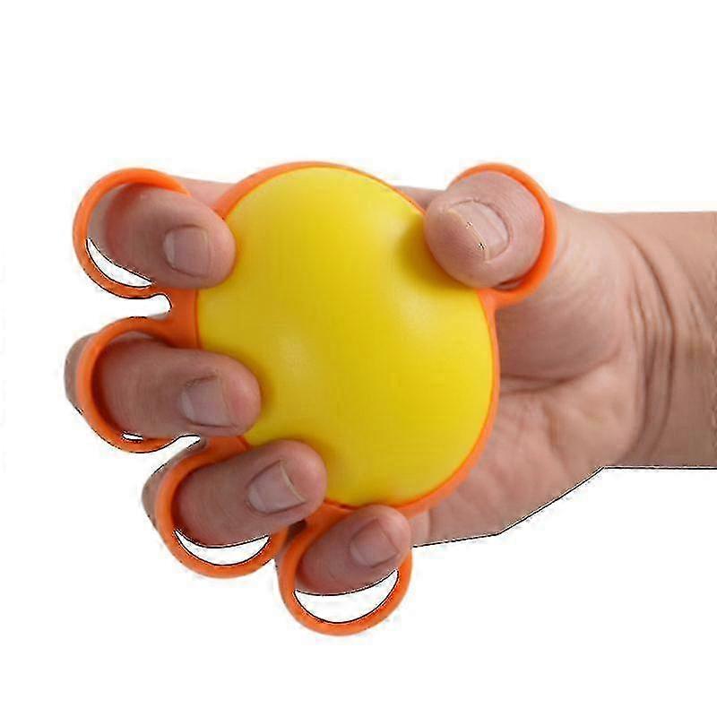 Hand Therapy Grip Strengthener Ball Stretcher Finger Pow Fitness Arm ...
