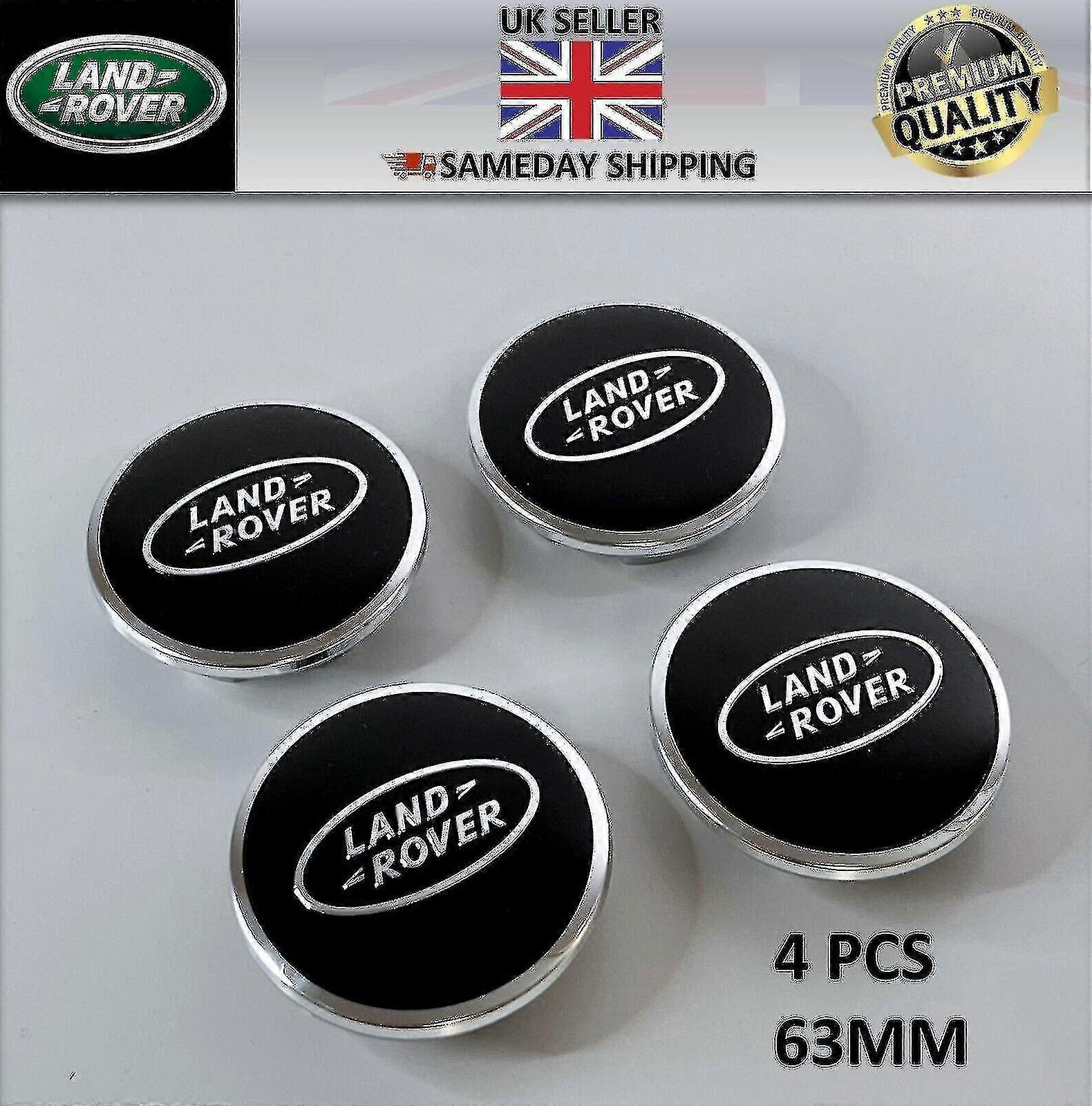 4 X Land Rover Centre Caps Black Range Rover Sport Evoque Velar ...