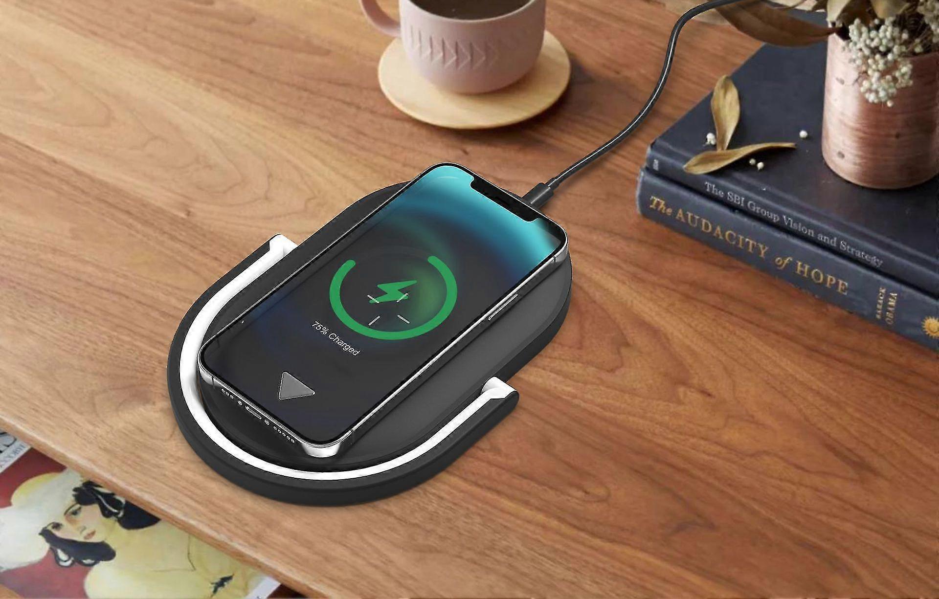 SZTXJ 3 in 1 Wireless Charger LED Touch Night Light Bedside Table Lamp ...