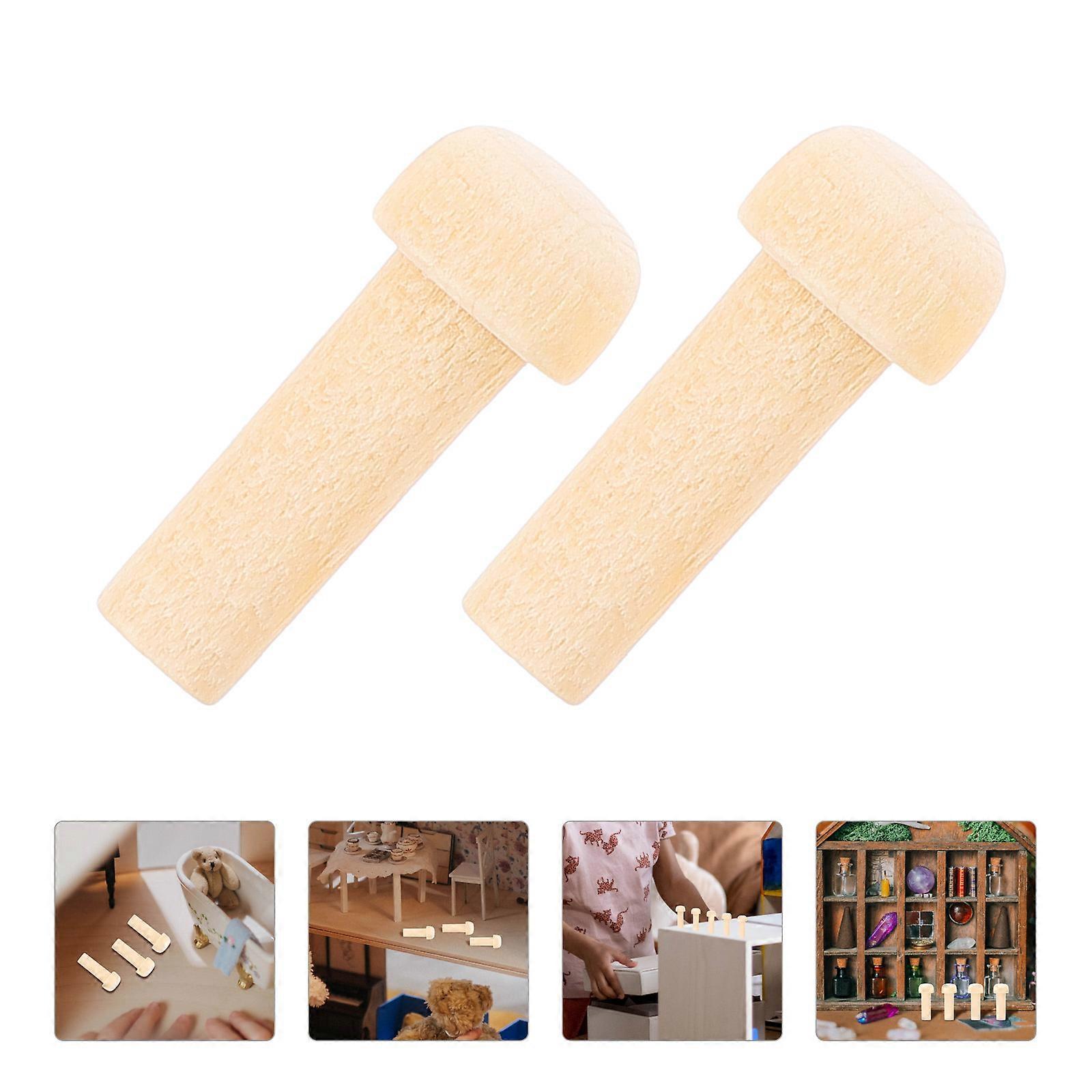 10pcs Mini Wooden Pegs Wooden Rod Accessory Unfinished Wooden Craft ...