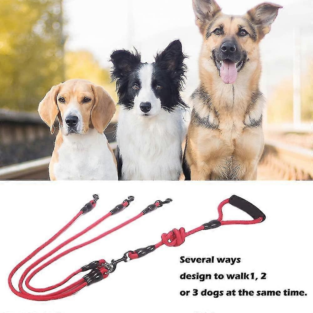 3 In 1 Dog Lea, With Adjable Detachable Coupler, 3 Way Dog Leash With ...