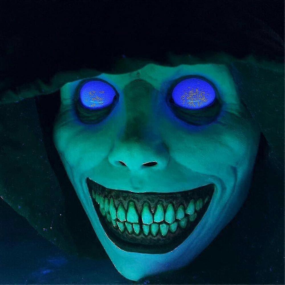 Creepy Scary Horror Cosplay Exorcist Mask Smiling Face Carnival Party ...