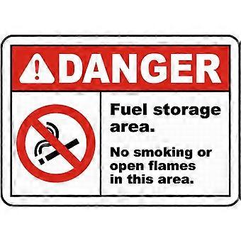 Fuel Storage Area No Smoking Sign Warning Sign Safety Sign Danger Tin ...