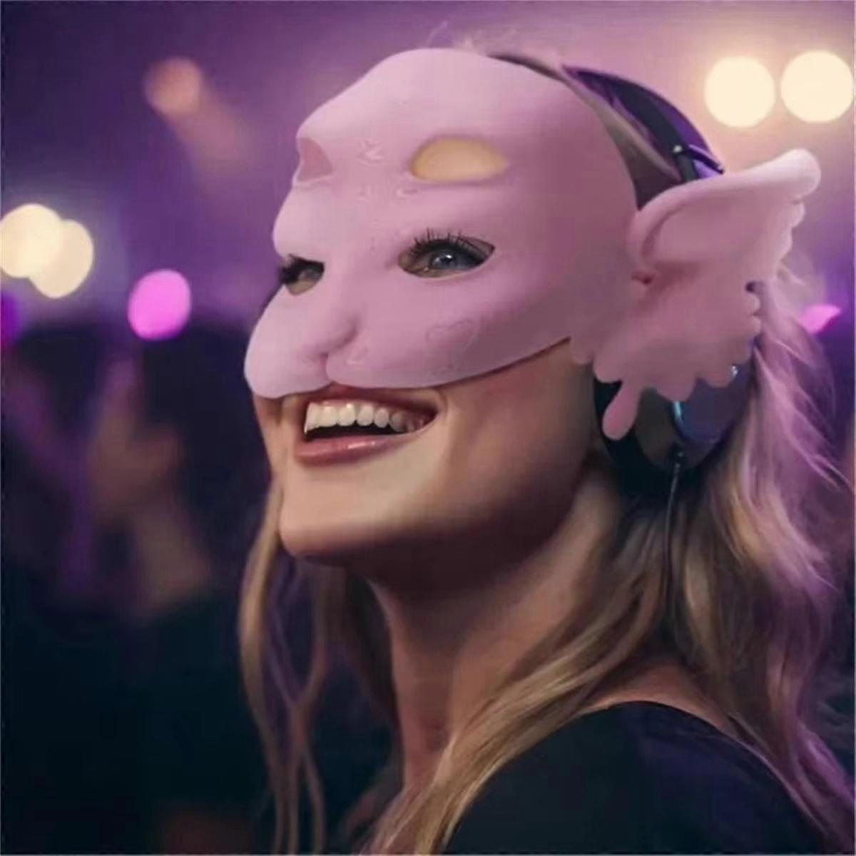 3D Printed Crying Baby Mask Latex DIY Melanies Martinezs Mask Pink MASK ...