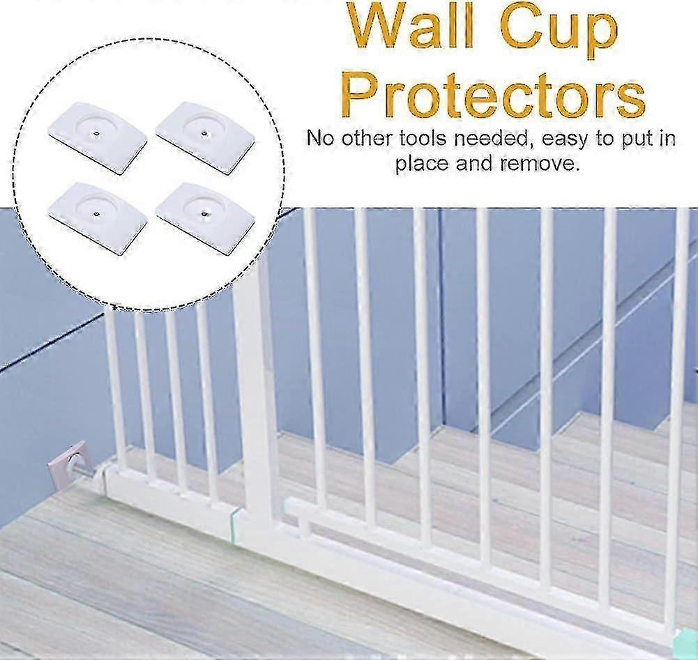 4pcs Safety Gate Wall Protector Wall Saver Stair Gate Wall Protector ...