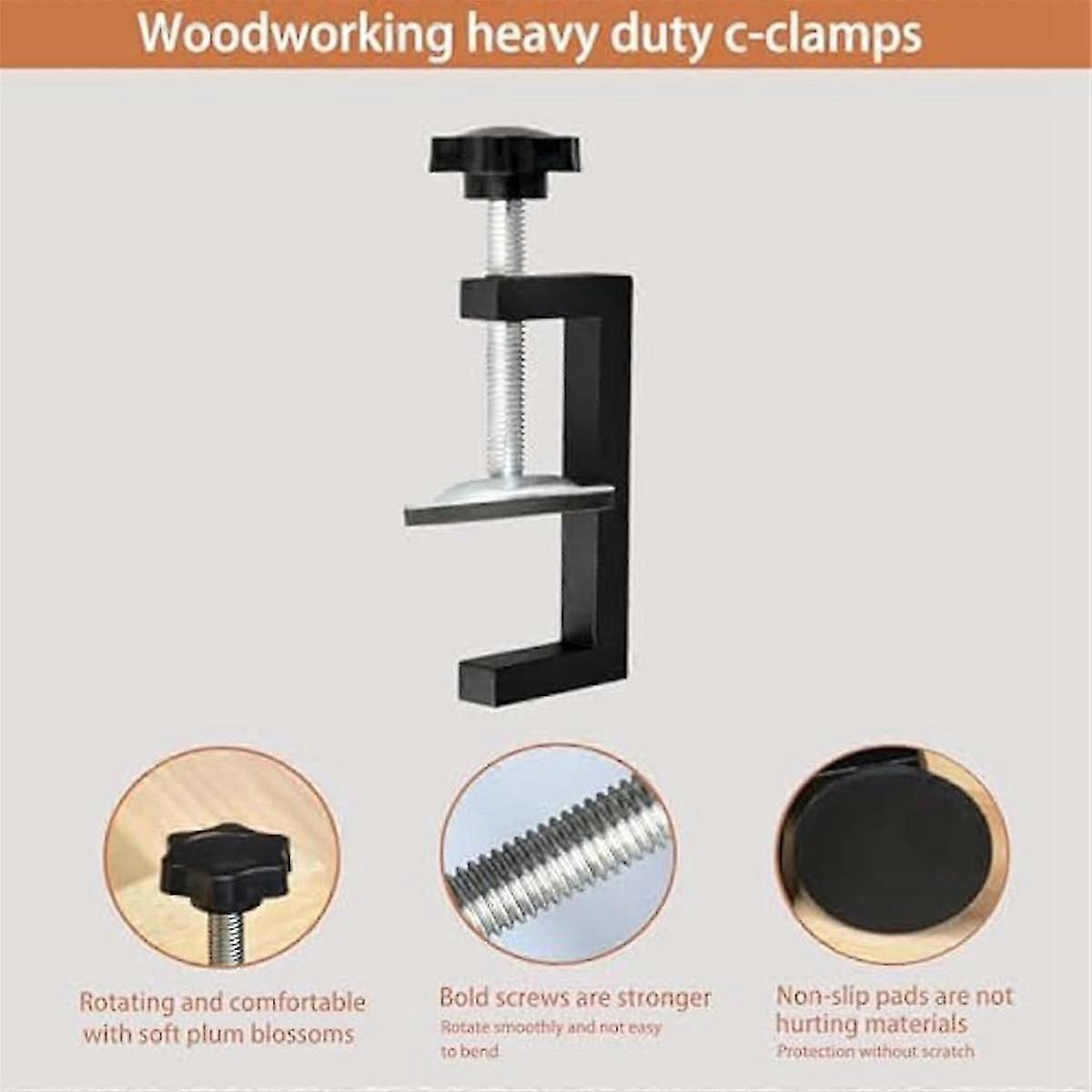 6pcs G Clamps for Woodworking Universal C-Clamp Small Desk Clamp ...