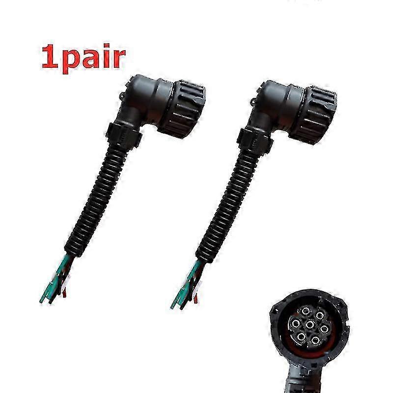 2pcs 7 Pin Car Male Plug For Volvo Truck For Mercedes-benz Actros Tail ...