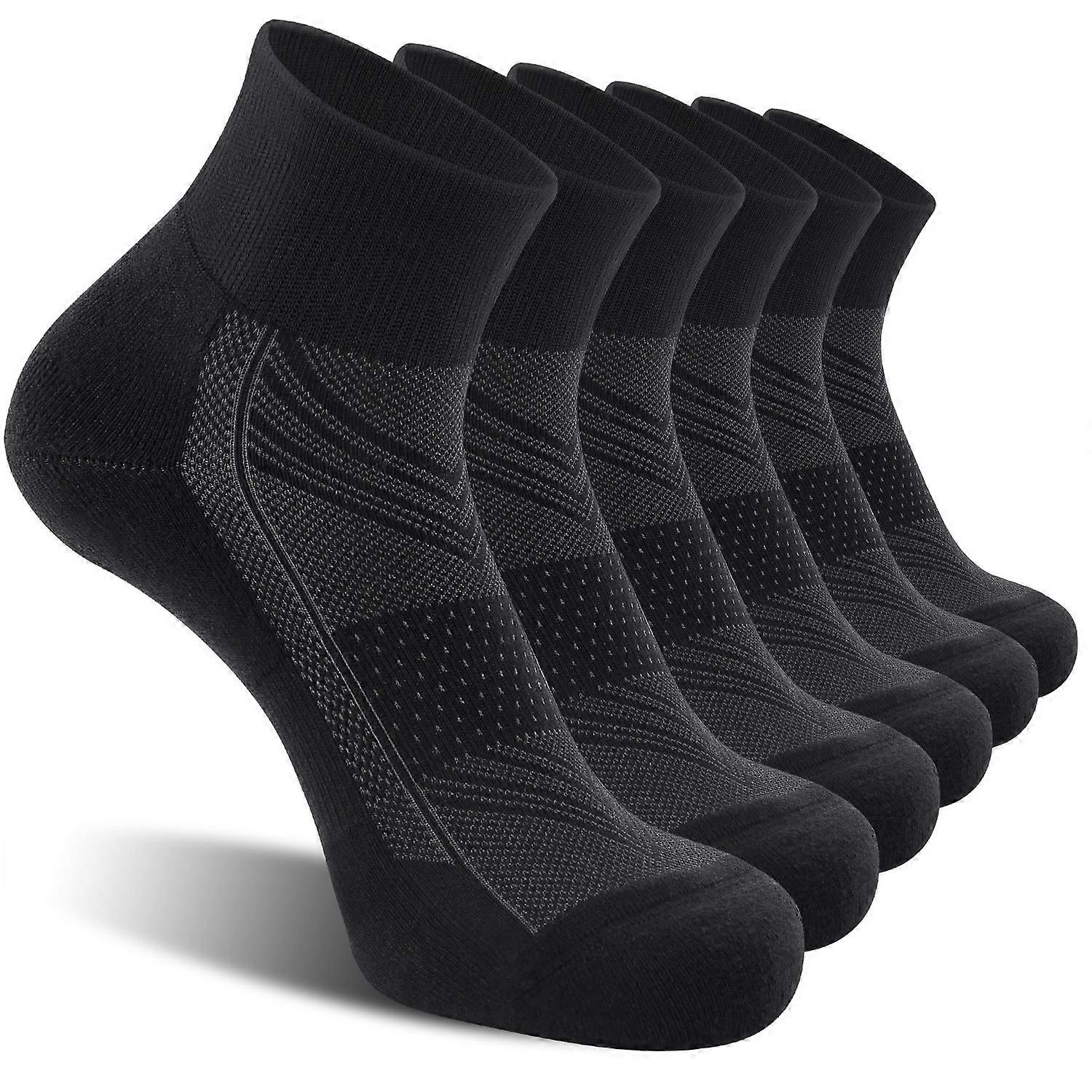 Celersport 6 packs of men's ankle socks pillow, sports athletic running ...