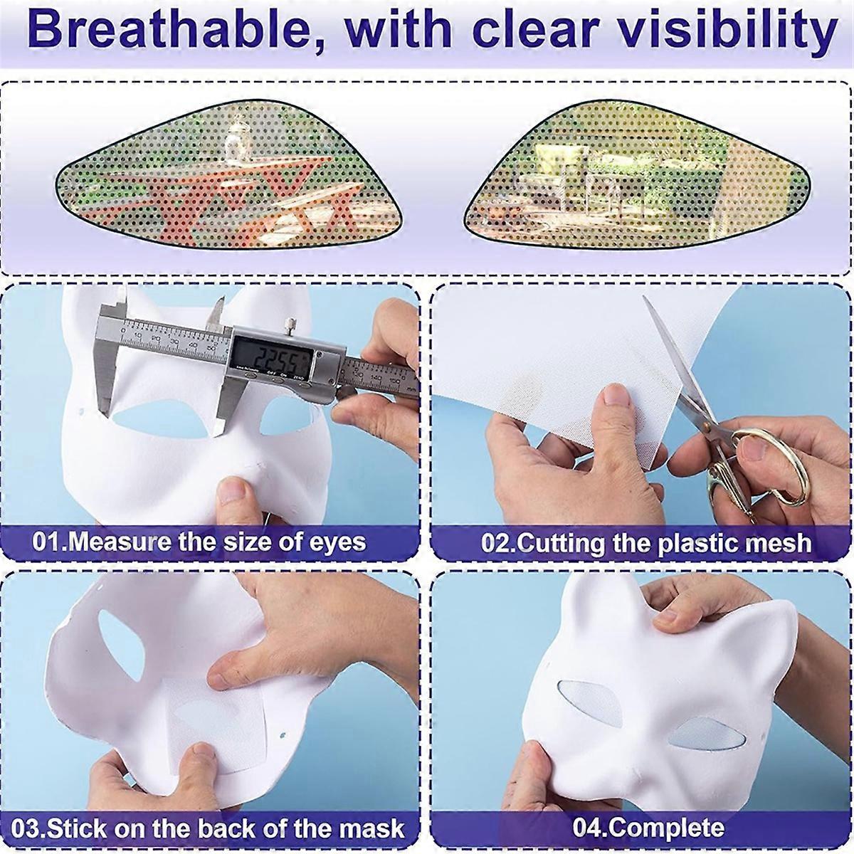 5 Sheets 0.5 mm Fursuit Eyes Mesh, Waterproof Printable Eye Nets for ...