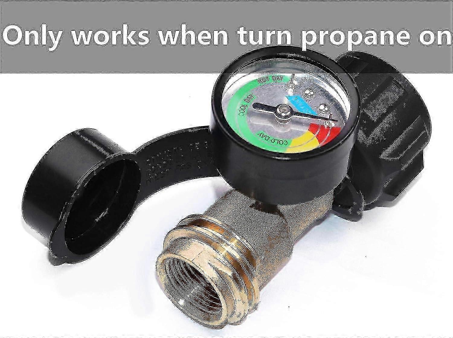 Propane Tank Gauge Level Indicator Lp Gas Pressure Meter Color Coded ...