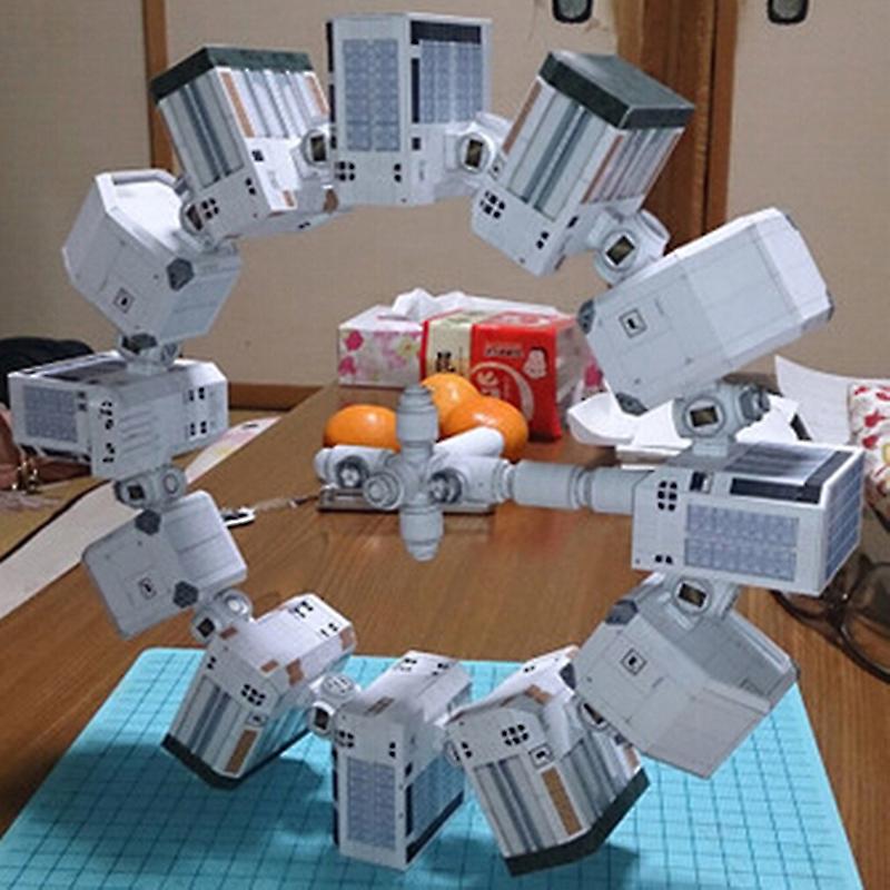 3d Diy Paper Model Kit Film Interstellar Endurance Vaisseau Spatial ...