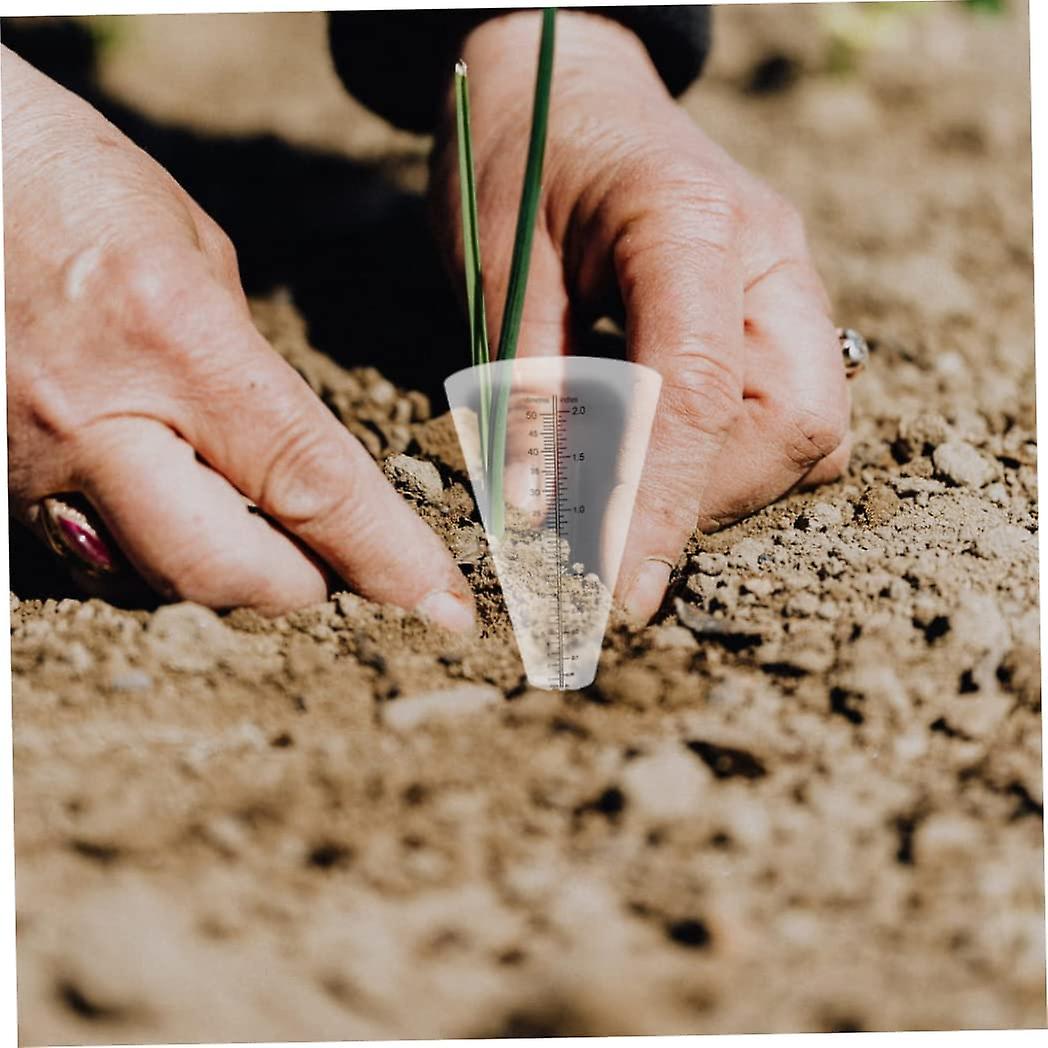 Rain Gauge Cone Ground Rain Gauge Rain Measuring Cup Used For Garden ...