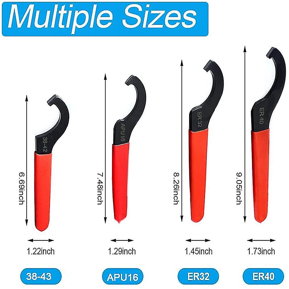 Coilover Wrench, Wrenches Tools Set Shock Spanner Wrench Set C-shape ...