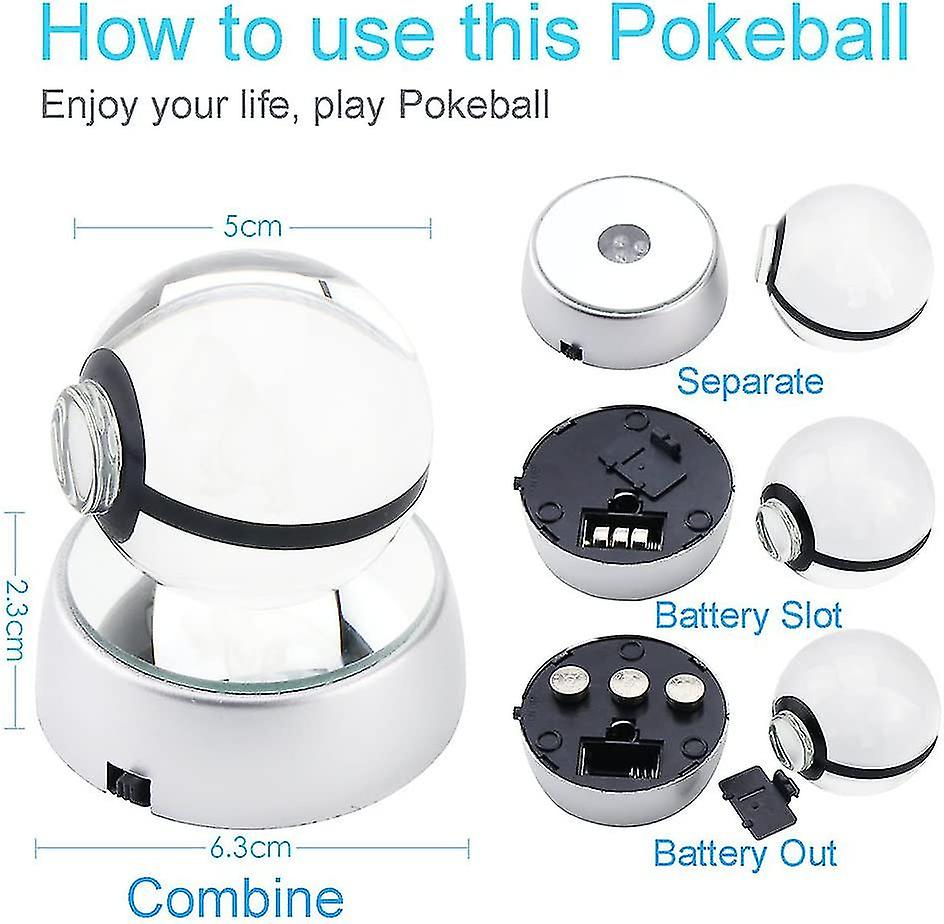 Glowing Crystal Pokeball | Fruugo UK