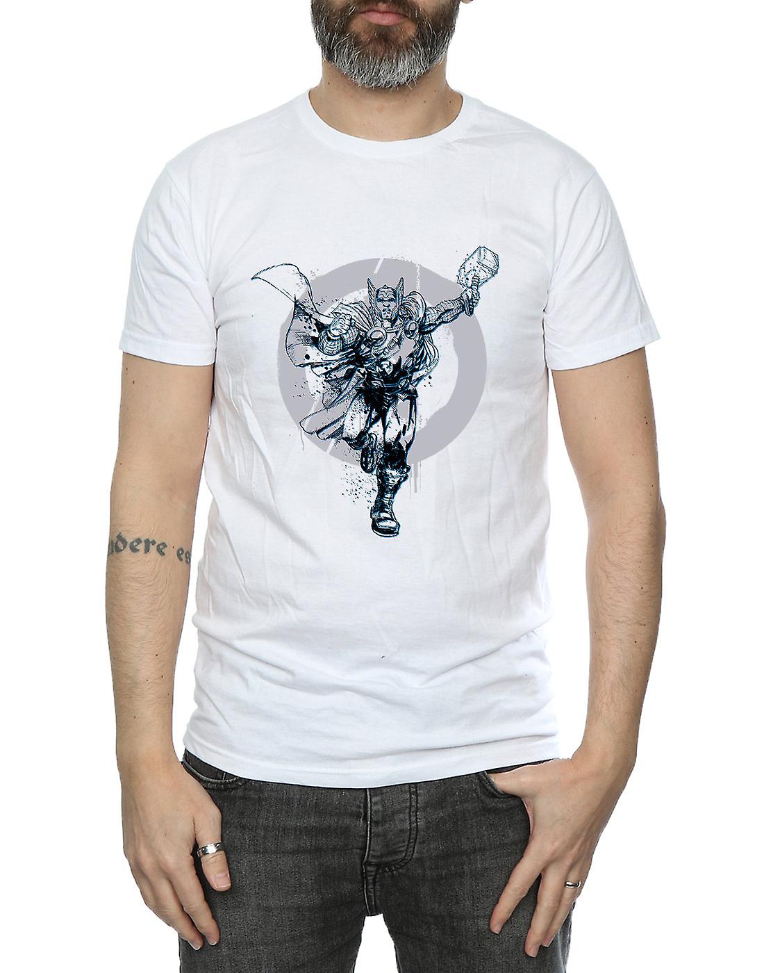 Marvel Men's Thor Circle T-Shirt | Fruugo AU