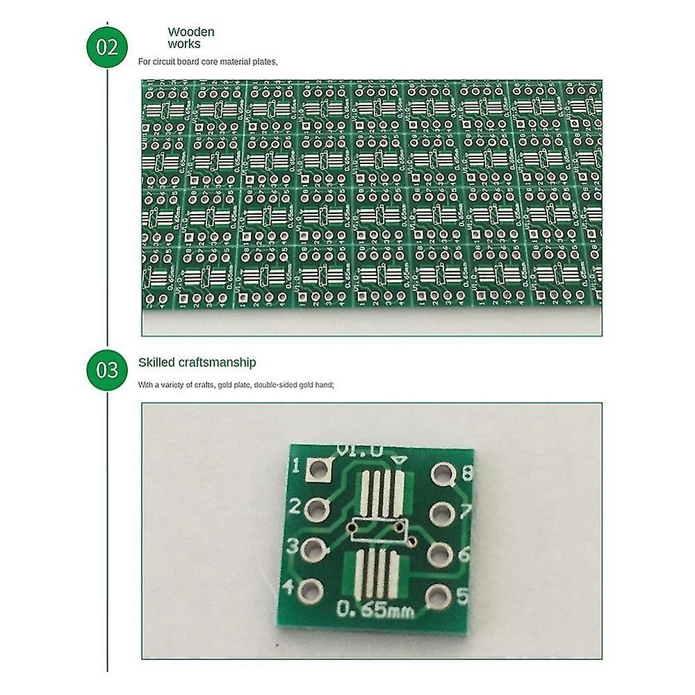 200pcs Tssop8 Ssop8 Sop8 To Dip8 Pcb Sop8 Sop Transfer Board Dip Pin ...