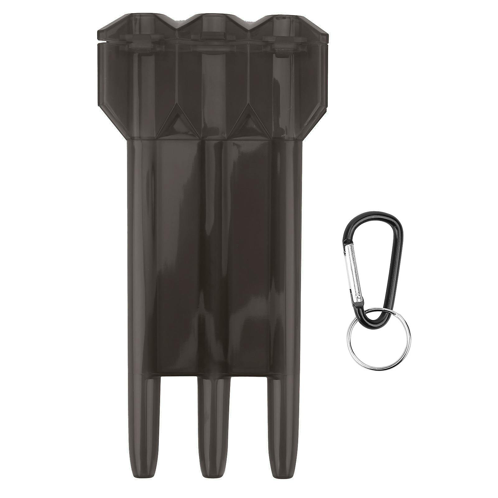 Black Portable Dart Box with 3 ABS Sleeves and Aluminium Alloy Hang ...