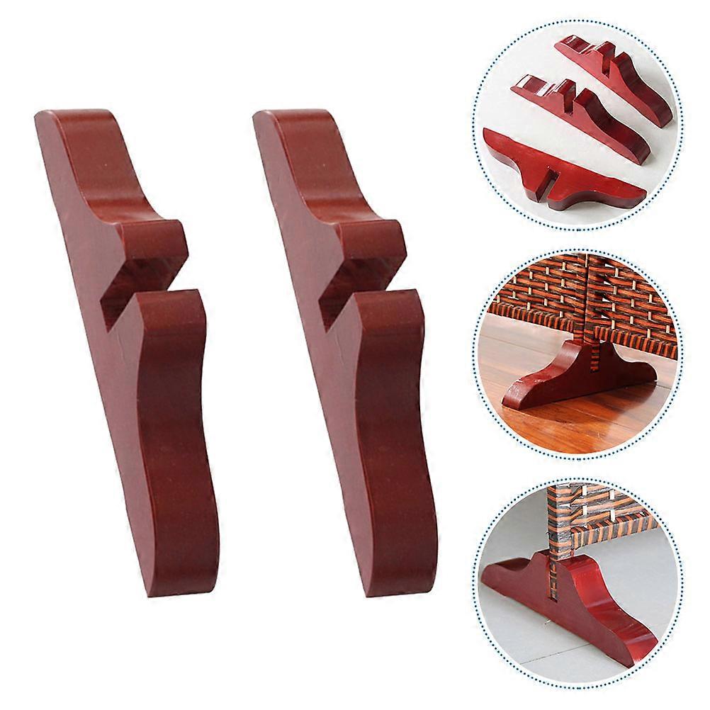 2Pcs Room Divider Support Feet Room Divider Bracket Wood Base Partition ...