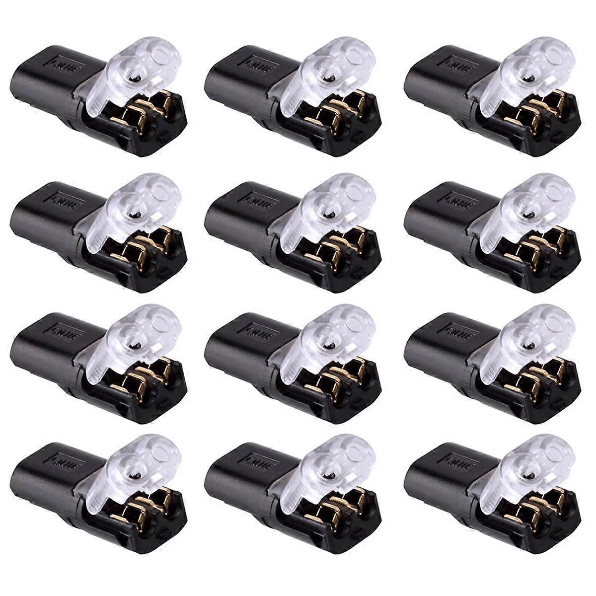 50PC 2Pin Way Plug Wire Cable Snap Connectors Waterproof Electric Wire ...