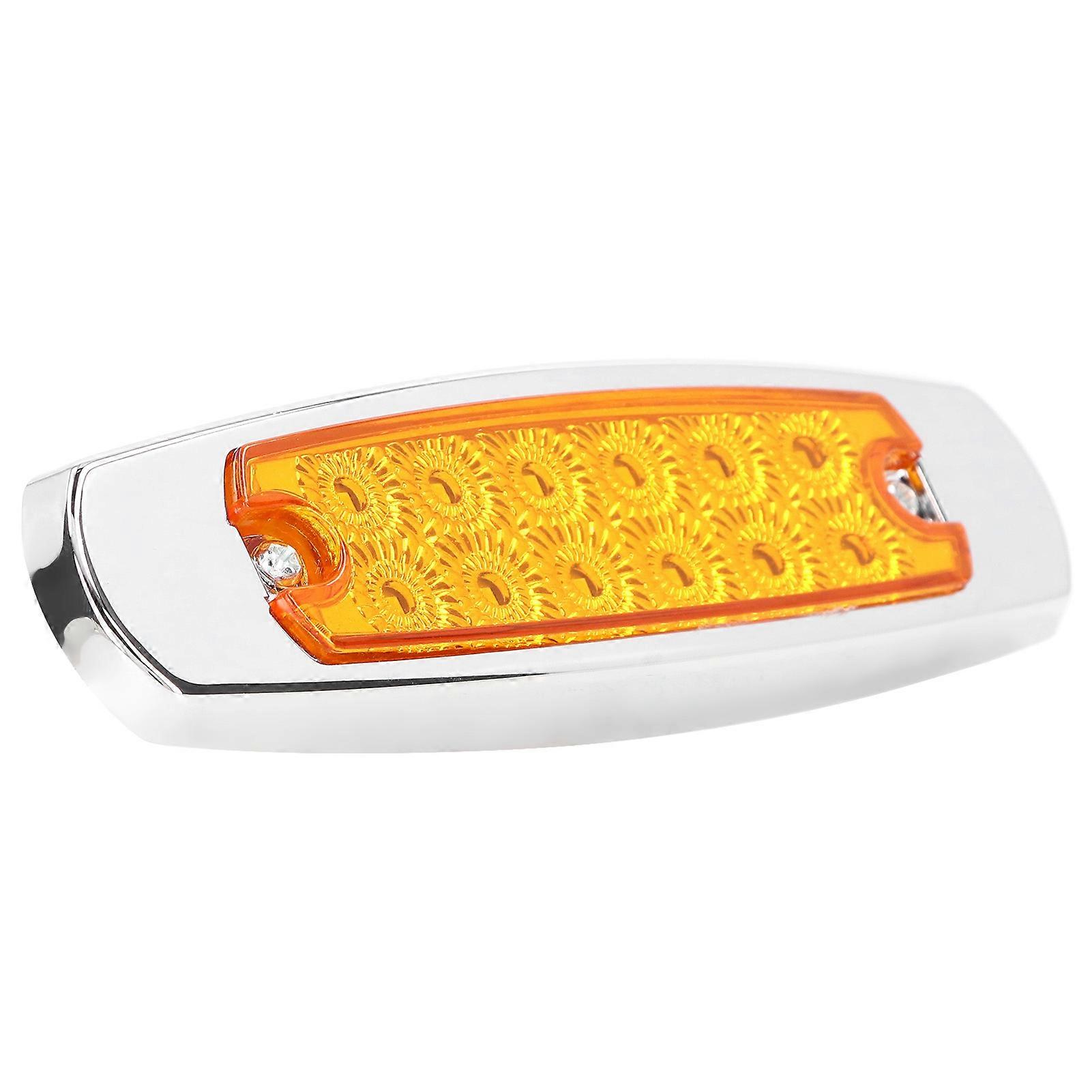 Pair 12V 12LEDs Side Marker Clearance Light Truck Trailer Signal ...