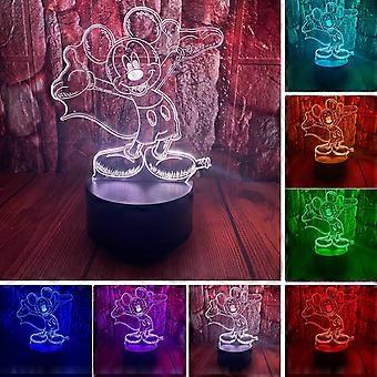 Wekity Cute Cartoon Minnie Mickey Mouse 3D LED Optical Illusion Bedroom ...