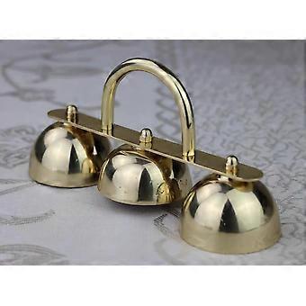 Catholic Relic Cross Ostensorium Holy Brass Bell Three Bronze Bell Ring ...