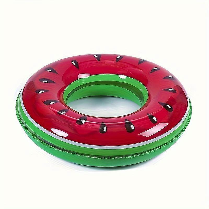 Watermelon Swim Ring for Kids, Inflatable Pool Float with Safety Valve ...