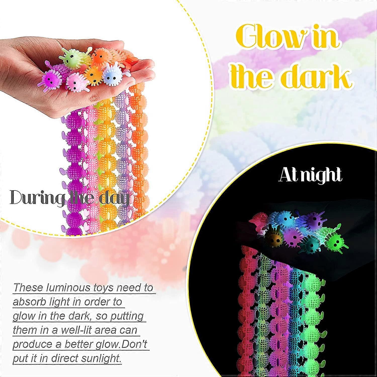 6 Pieces Stretchy Fidget Toy Luminous Sensory Fidget Toy Stretchy ...