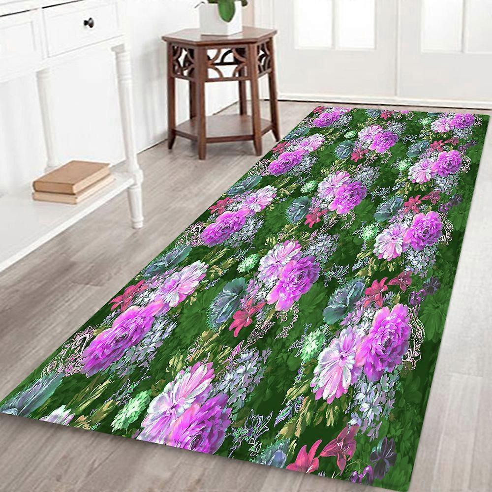 3D Rose Flower Petals Printed Kitchen Mat Modern Bedroom Living Room ...