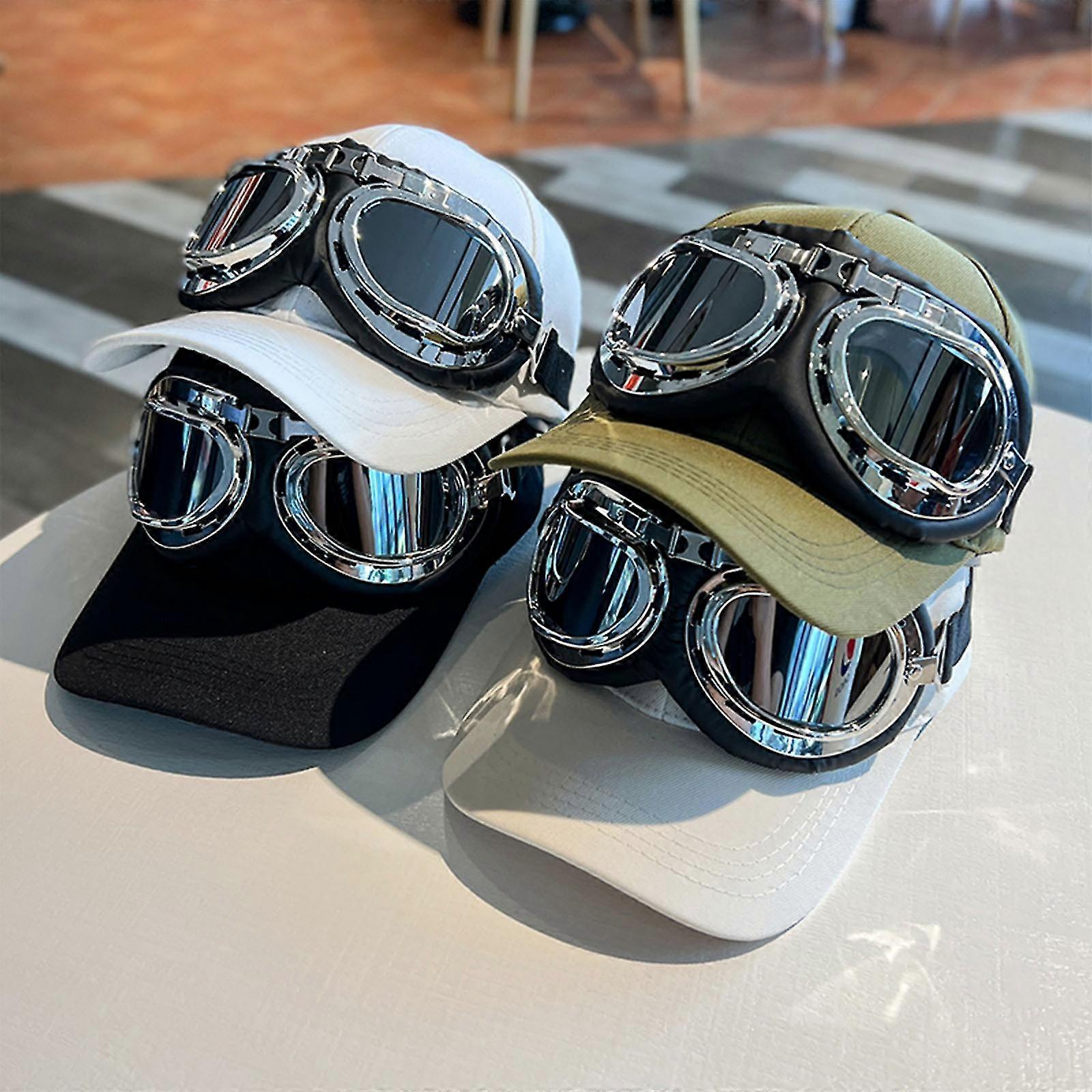 Baseball Cap Sunglasses Curved Visor Pilot Baseball Hat Dad Hat Hip Hop ...