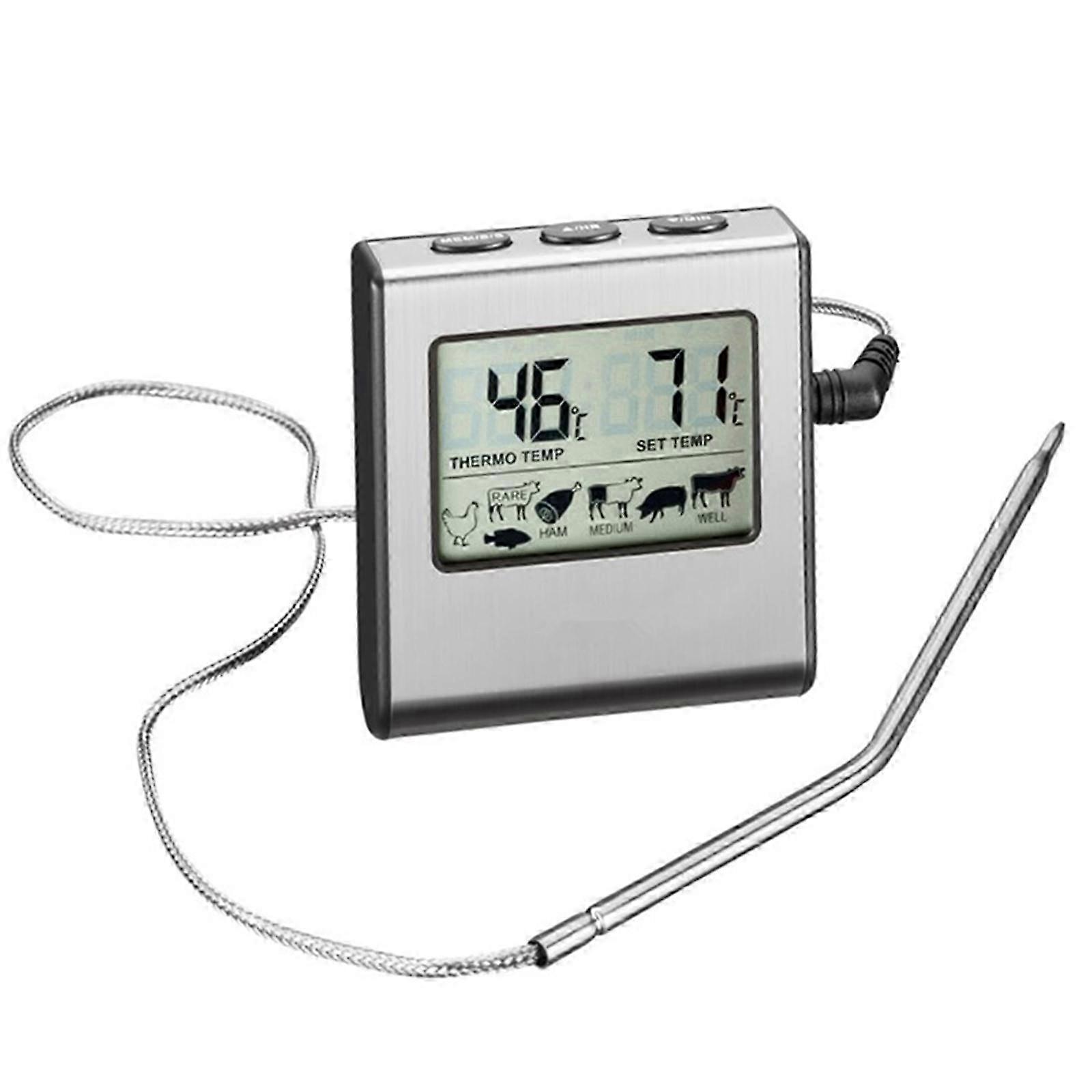 LCD Digital Food Temperature Gauge Cooking Meat Thermometer with ...