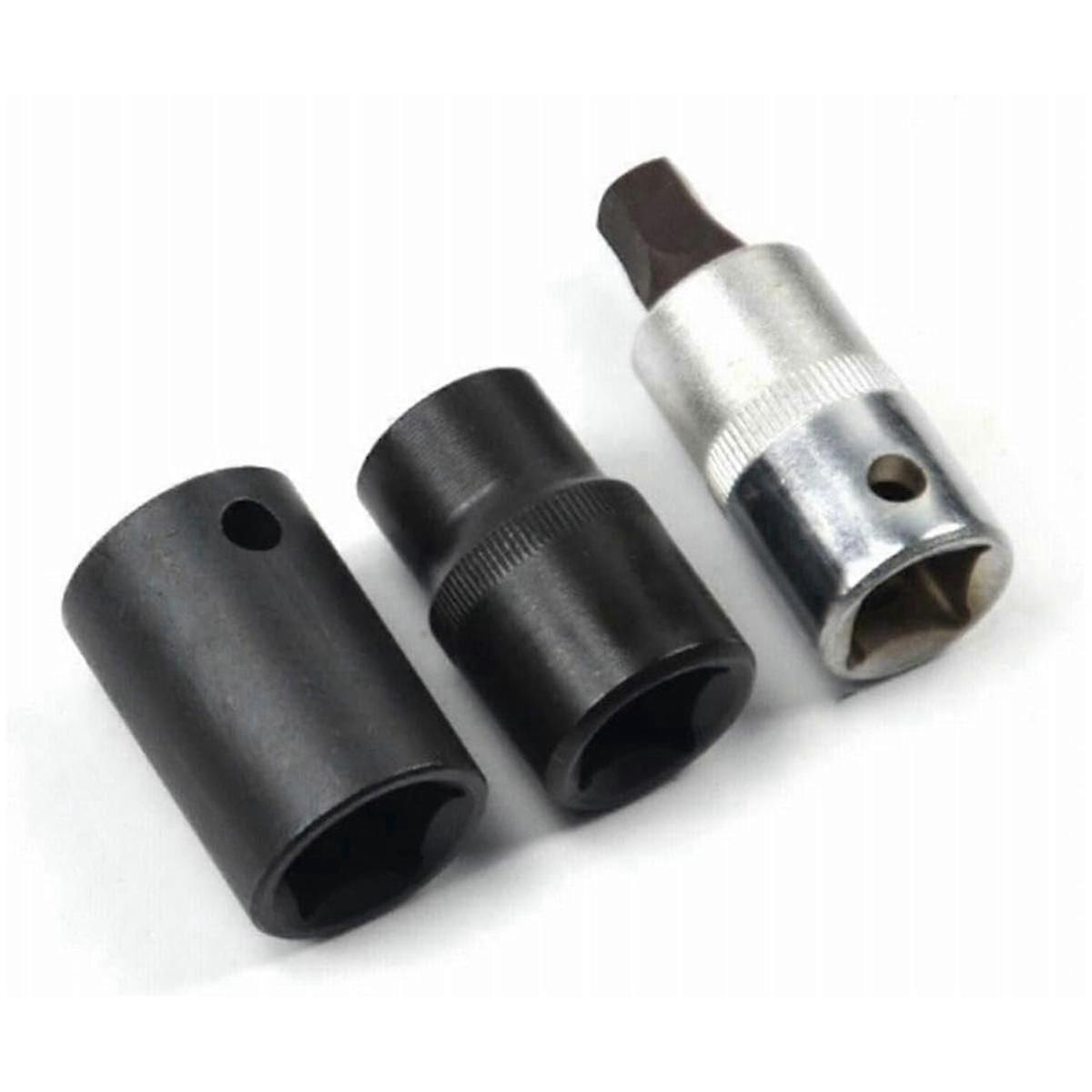 Pentagon Socket Set,3 Pcs 5 Point Socket,5 Sided Socket And Bit Set ...