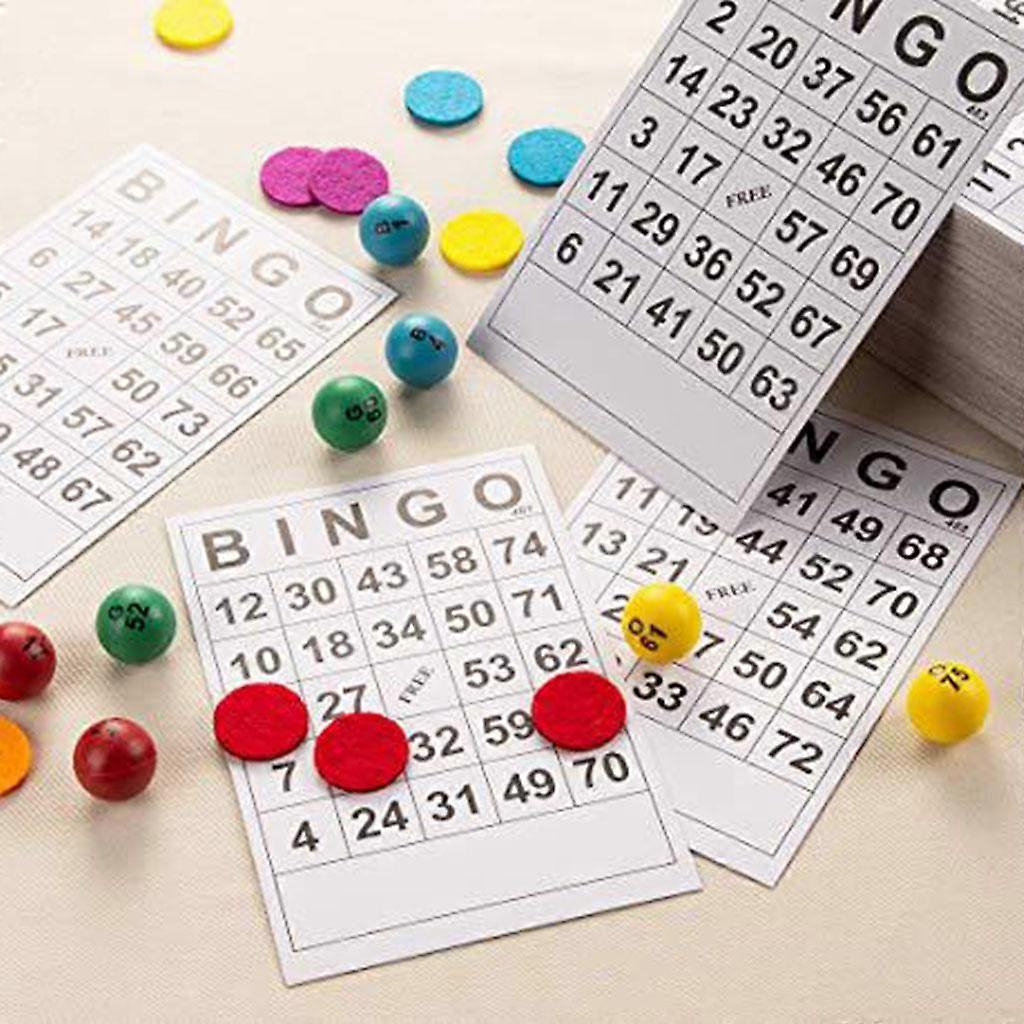 60pcs BINGO Game Cards Single 60 Sheets without repeat Single Design ...