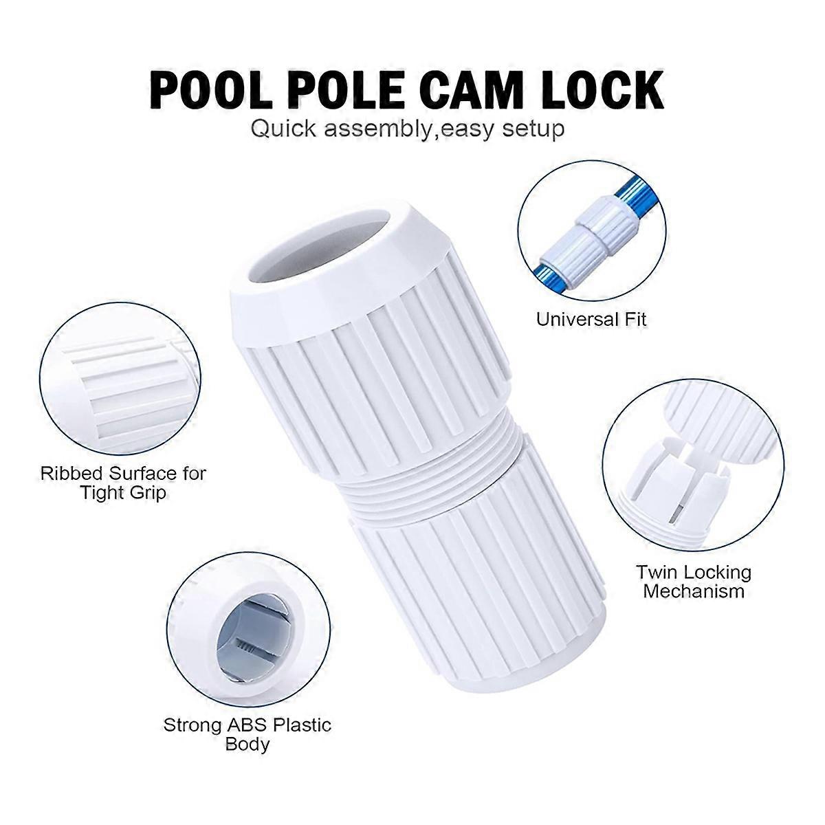2Pcs Pool Telescoping Pole Cam Lock Replacement 2Pc, EZ Lock Cam for ...