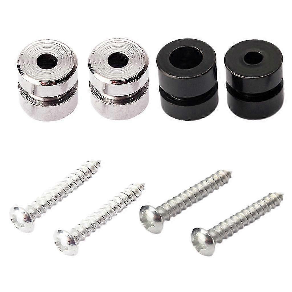 2Pcs Metal Straplocks Electric Acoustic Guitar Bass Ukulele Mandolin ...