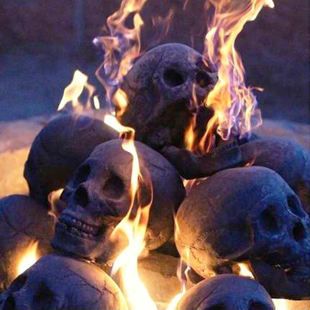 Halloween Simulation Skull Props Stove Barbecue Horror Ceramic ...