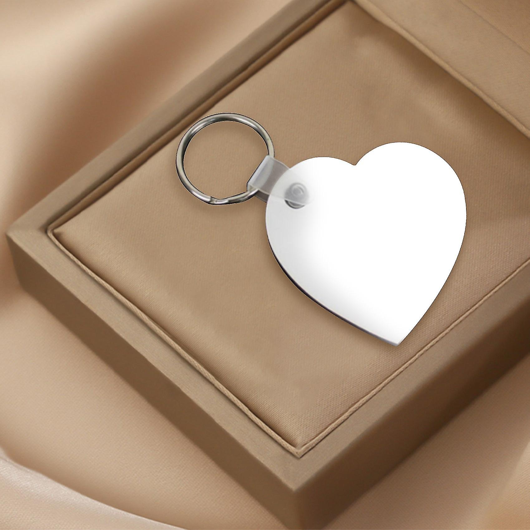 35pcs Heart Blank Board Keyring Printing Keyrings Diy Sublimation Key ...