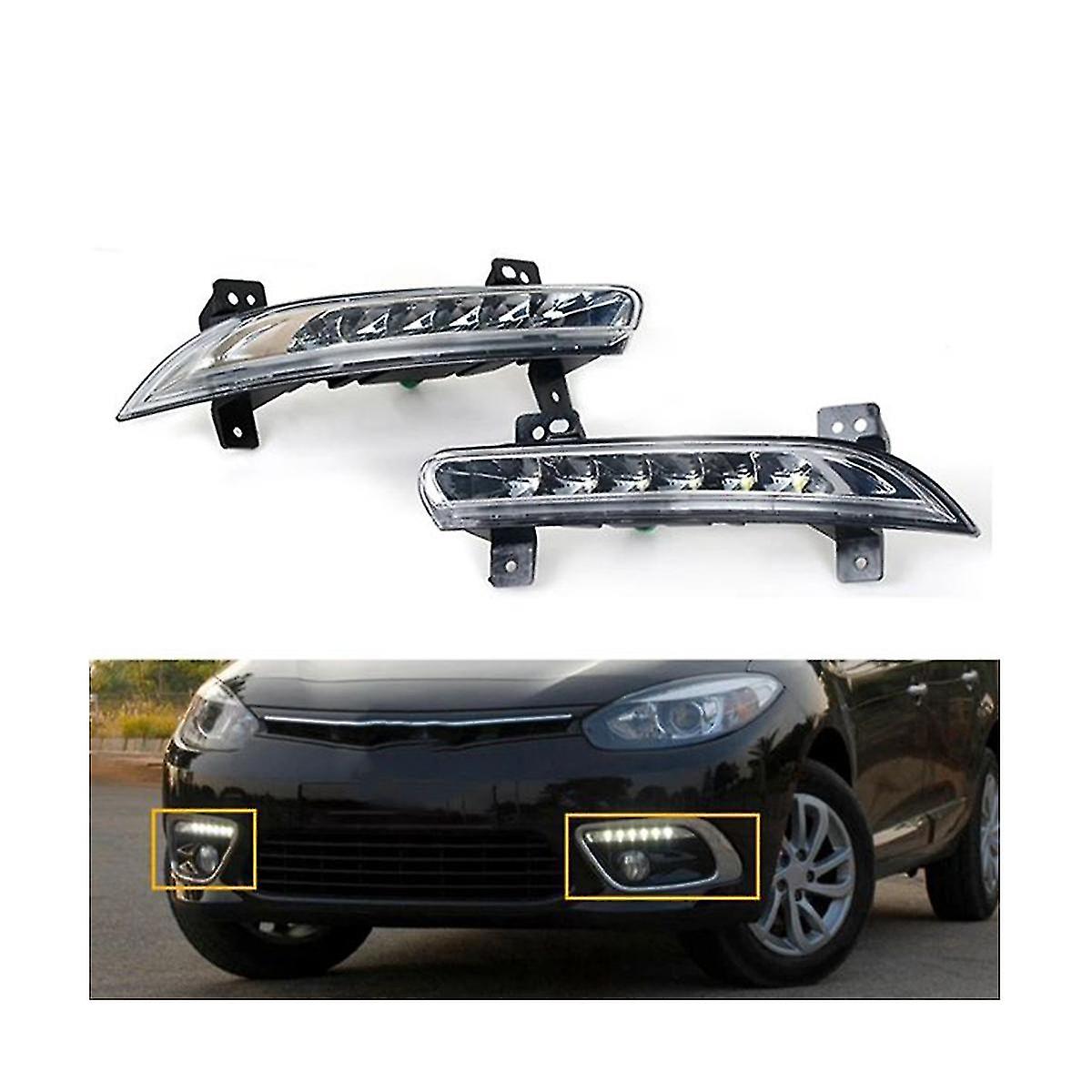266005976 Front Right Led Drl Fog Light For Fluence 2014auto Driving ...