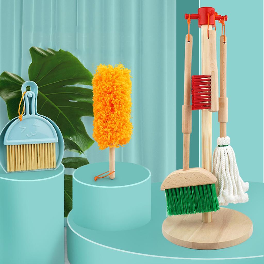 Cleaning Set Dustpan Broom Hand Brush Feather Duster Hanger For ...