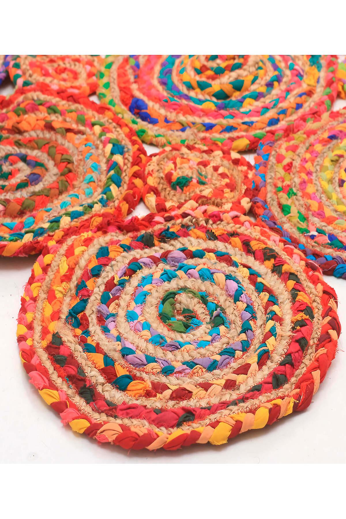 Koza Home Natura Jute Carpet Straw Carpet Multi 00012A, Handmade Carpet ...