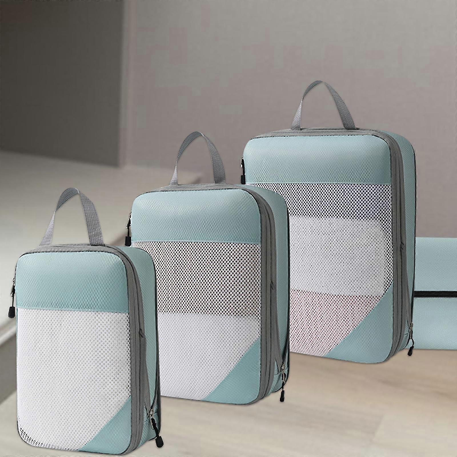 Compression Packing Cubes- 4 Set Travel Expandable Packing Oranizers ...