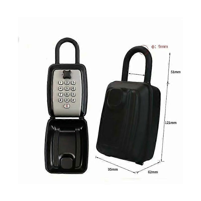 Secure Key Box, Wall Mounted Key Safe, Wall Mounted Key Box, Coded Key ...