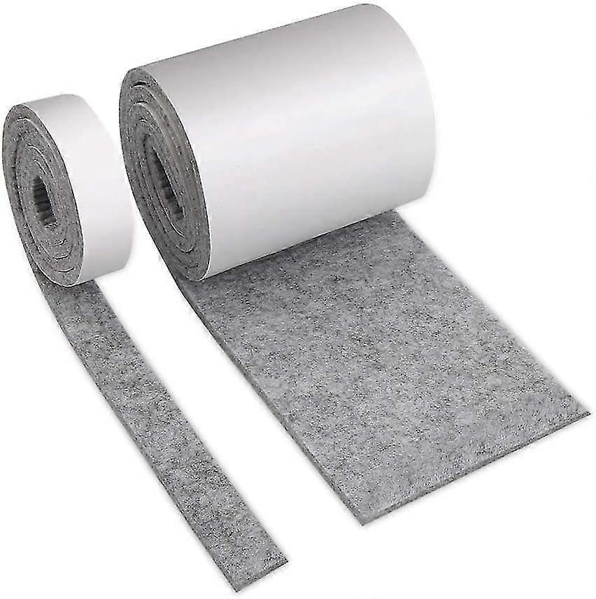 Self-adhesive Felt Glides, 2 Rolls Of Felt Tape, Gray (100 X 10 Cm ...