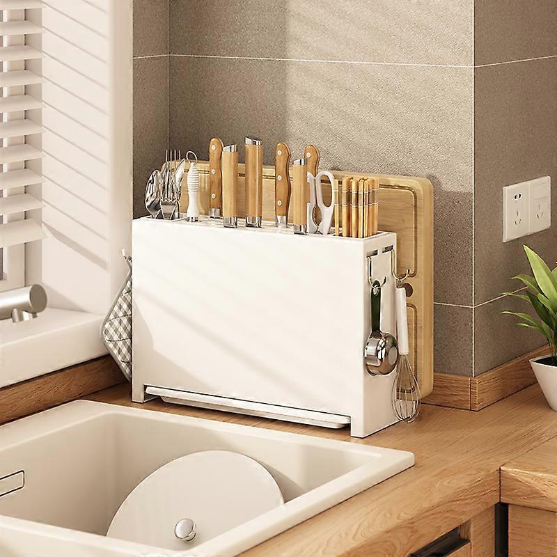 Kitchen knife drying rack, integrated chopsticks, chopping board ...