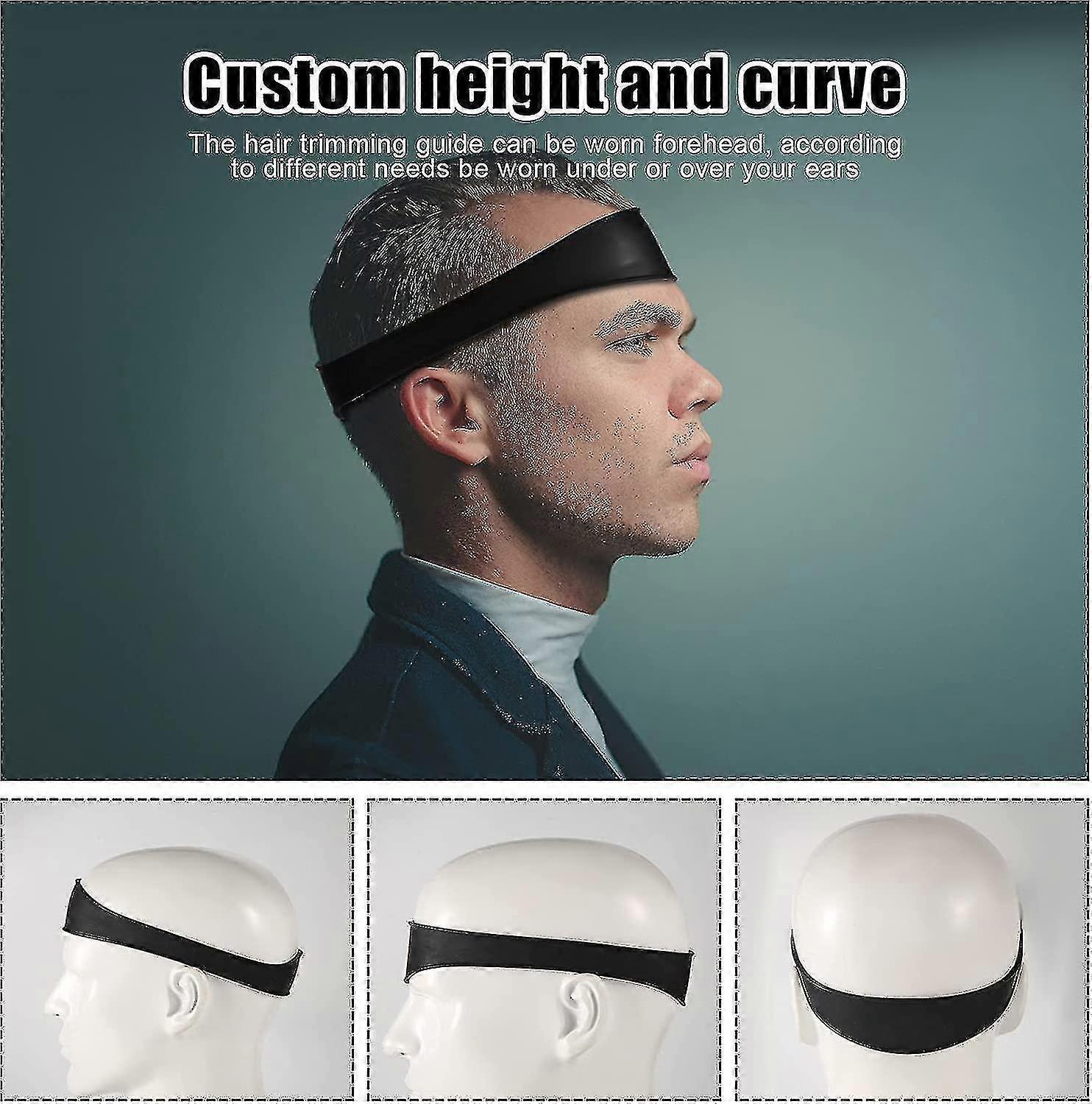 Fading Guide And Curved Silicone Band Haircut, Hair Trimming Guide Easy ...